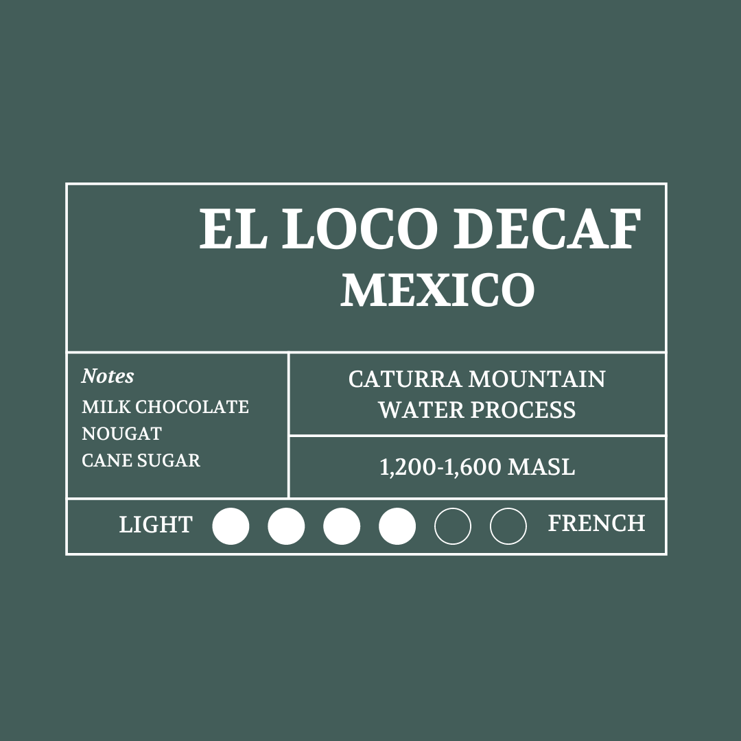 El Loco (Decaf) Dark Roast 12oz | LongStory Coffee